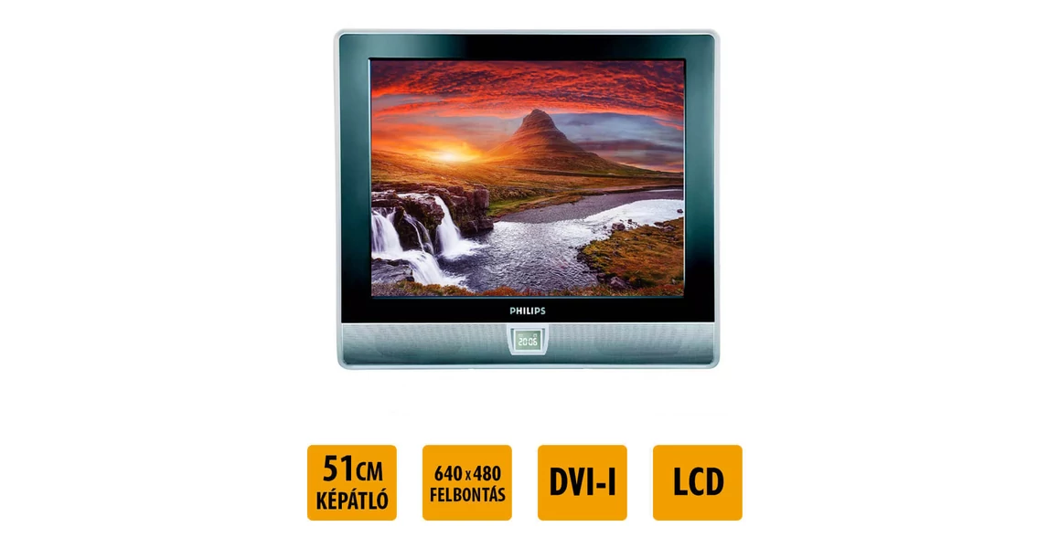 Philips 20'' 51cm LCD TV HF5474 falitartóval