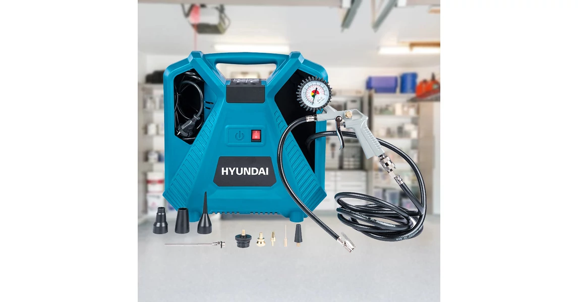 Hyundai HYD-11A Hordozható olajmentes kompresszor, 8 bar