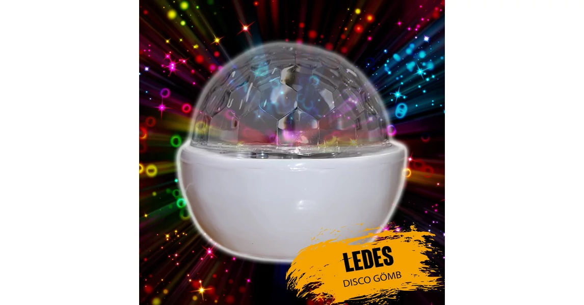 Ledes magic ball disco gömb